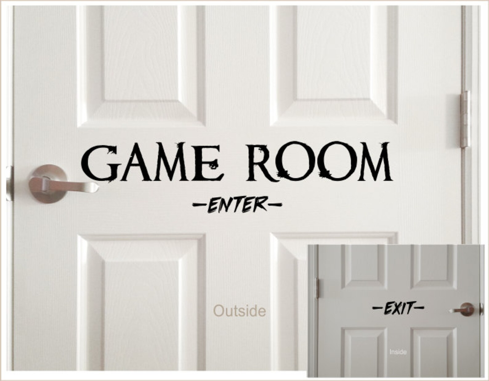 Game Room Door Vinyl Decal Gamer Decal Video Game Wall Art - Etsy