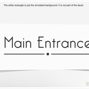 Main Entrance Decal, Office Building Door Sticker, Front Lobby Greeting ...