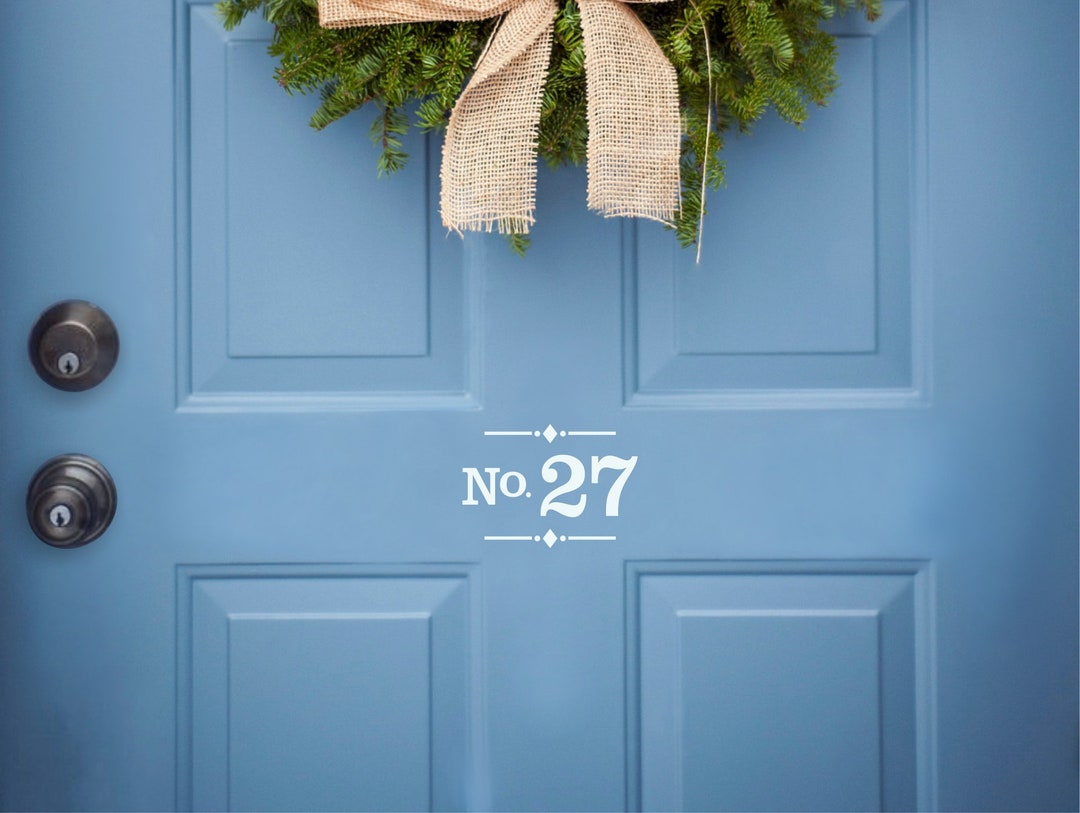 House Number Decal - Door Number Decal - Address # Sticker for Home ...