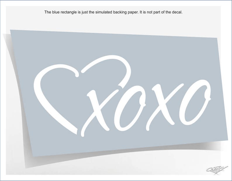 Xoxo Door Decal Kiss and Hug House Door Greeting Cute | Etsy