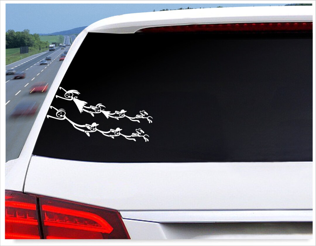 Funny Stick Figure Decal Cute Stick Family Car Humor Sticker - Etsy