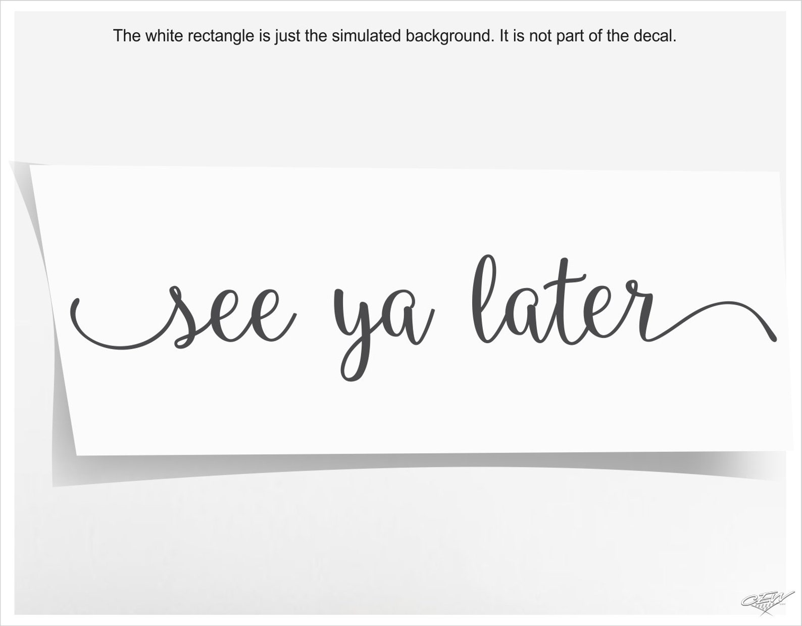 See Ya Later Front Door Decal Goodbye Sticker Greeting for | Etsy