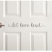 Let Love Lead Decal, Inspirational Love Decal, House Door Greeting ...