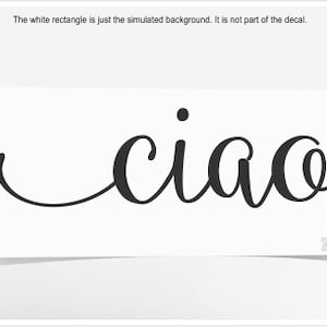 Ciao Door Decal, Ciao Sticker Greeting for Home, Welcome to Our Home ...