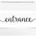 Entrance Door Decal Office Door Entrance Sticker Front Door - Etsy