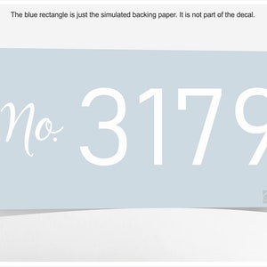 Personalized House Number Vinyl Decal Label, Home Street Address ...