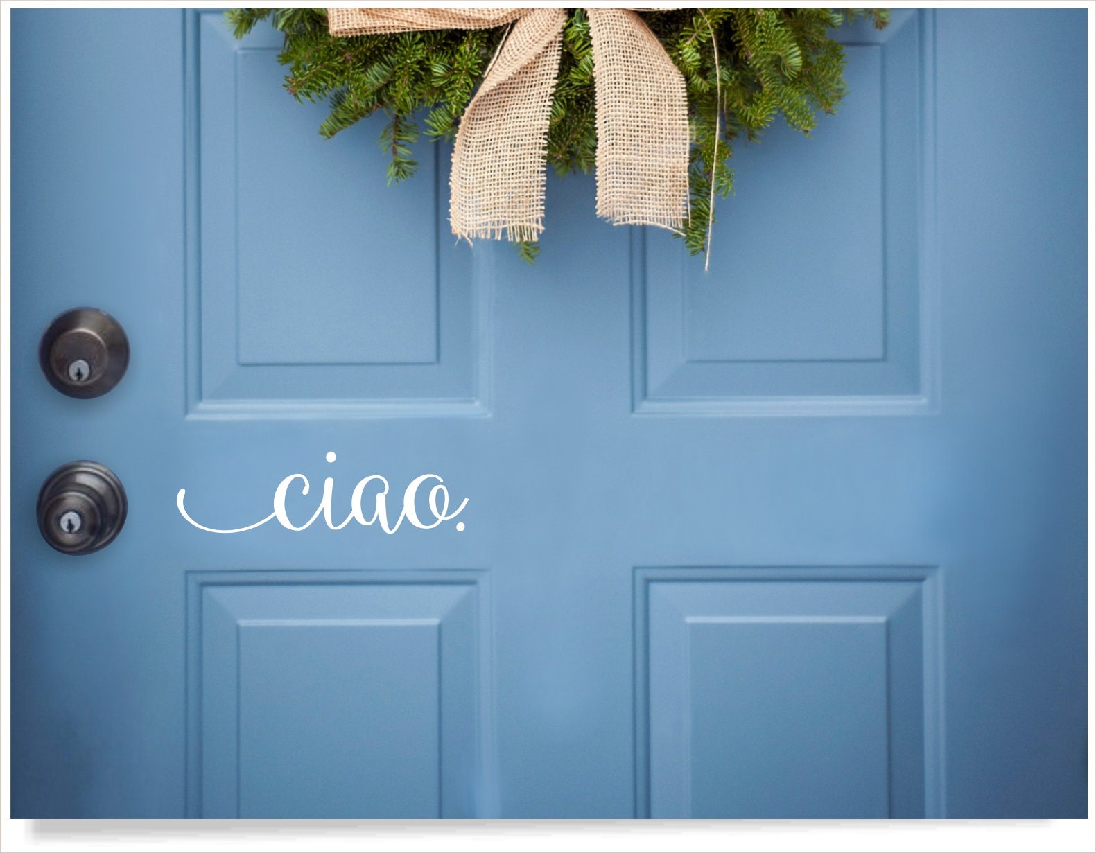 Ciao Door Decal Ciao Sticker Greeting for Home Welcome to | Etsy