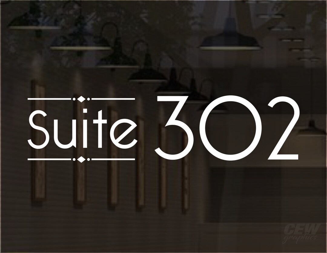 Building Suite Number Decal, # Sticker for Home or Business, Apartment ...