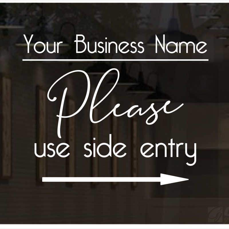 Please Use Other Entrance Sign - Etsy