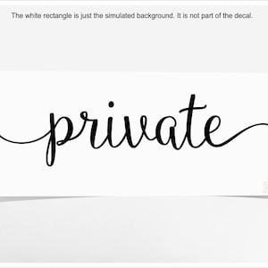 Private Door Decal, Office Door Sticker, Private Office Sticker, Office ...