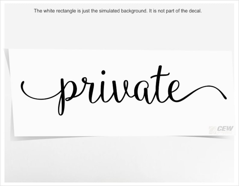 Private Door Decal Office Door Sticker Private Office - Etsy