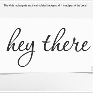 Hey There Door Decal, Front Door Welcome Sticker, Hey There Sticker ...