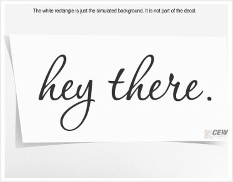 Hey There Door Decal, Front Door Welcome Sticker, Hey There Sticker ...