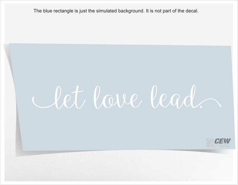 Let Love Lead Decal Inspirational Love Decal House Door - Etsy