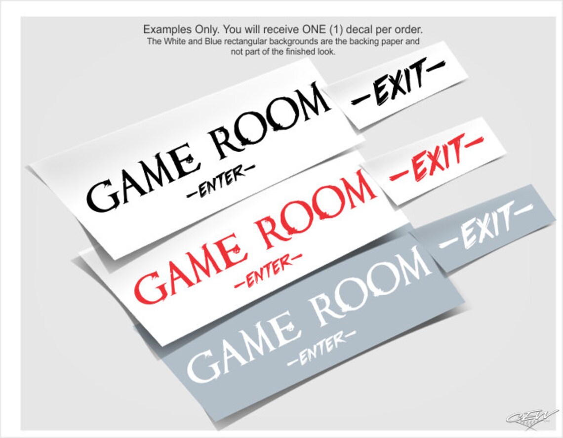 Game Room Door Vinyl Decal Gamer Decal Video Game Wall Art - Etsy