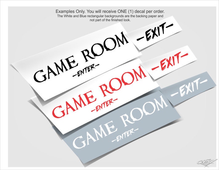 Game room door vinyl decal gamer decal video game wall art - Etsy Nederland