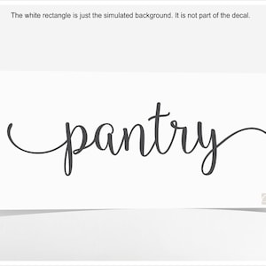 Pantry Decal Letters, Kitchen Pantry Door Vinyl Decal, Home Decor ...