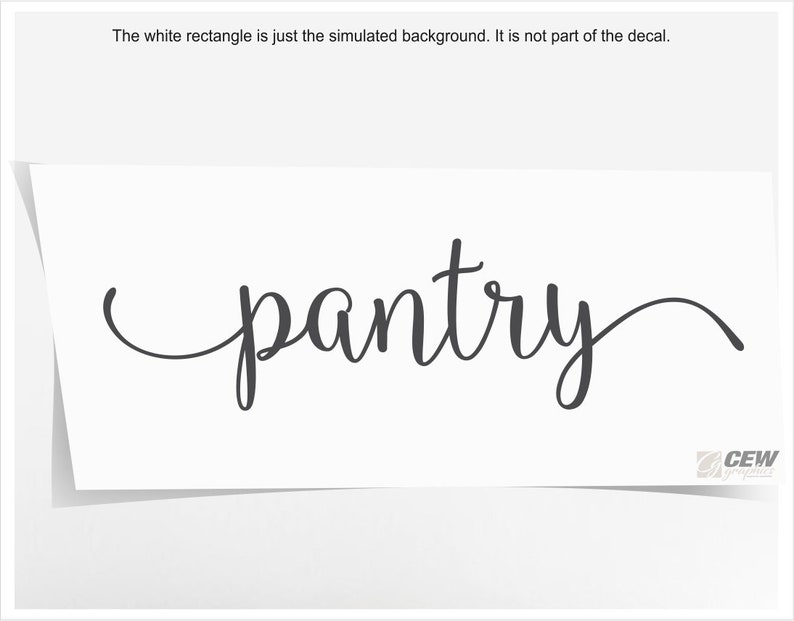 Pantry Decal Letters, Kitchen Pantry Door Vinyl Decal, Home Decor ...