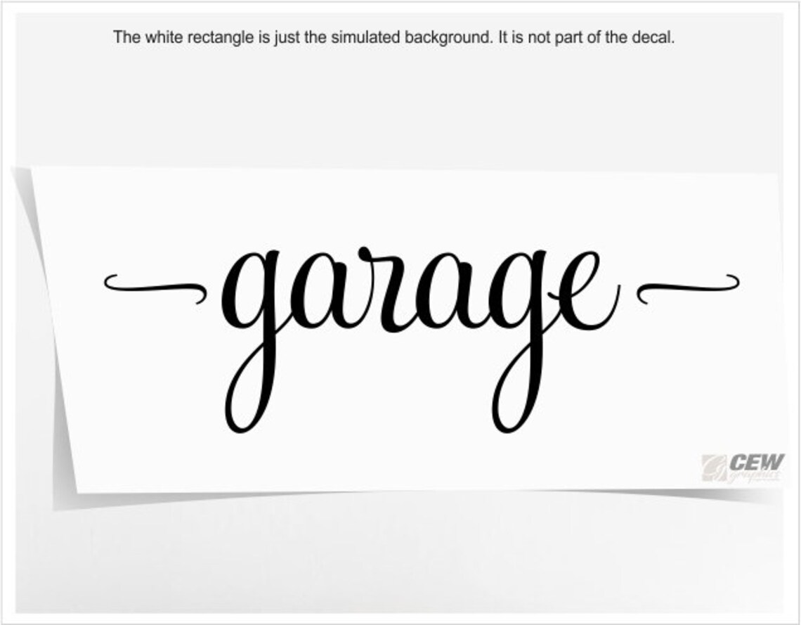 Garage Decal Door Sticker for Home, Entry Door Letters, Garage Entrance ...