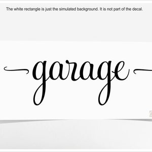 Garage Decal Door Sticker for Home, Entry Door Letters, Garage Entrance ...
