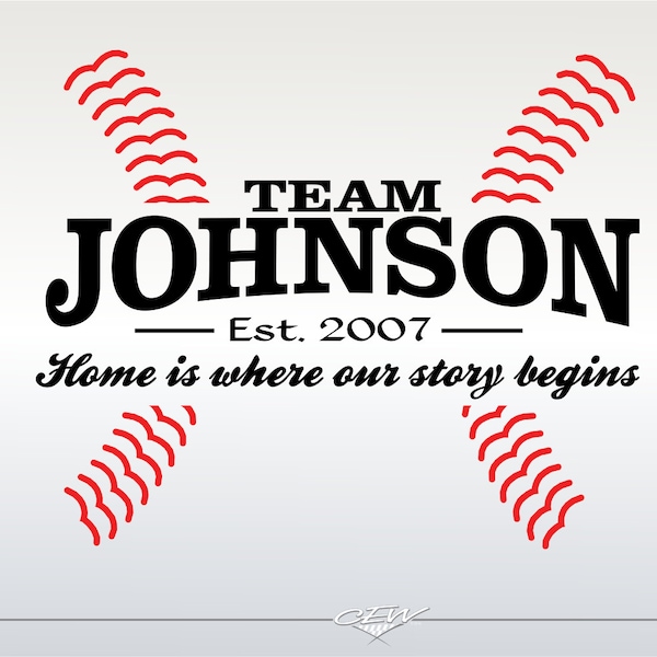 Baseball Family Sign - Etsy