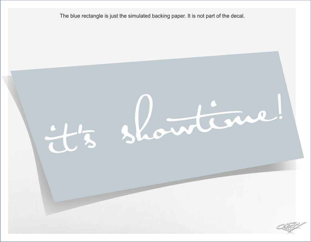 It's Showtime Inspiring Mirror Decal Bathroom Wall Vinyl | Etsy