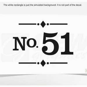 House Number Decal - Door Number Decal - Address # Sticker for Home ...