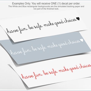 Have Fun, Be Safe Front Door Decal, Come Home Safe Decal, House Door ...