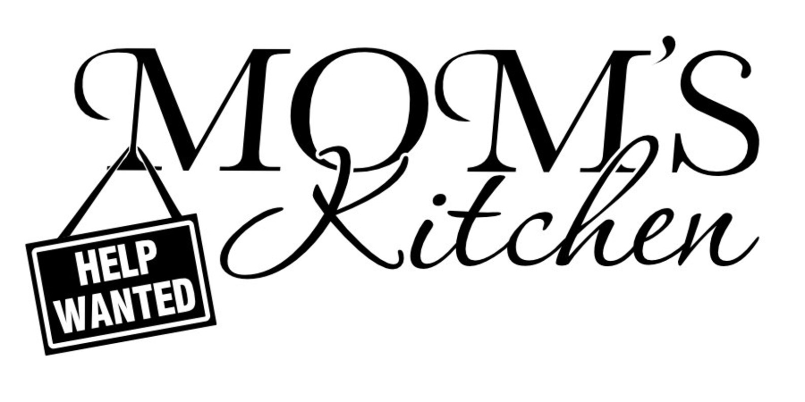Mom's Kitchen Decal Funny Kitchen Appliance Decal - Etsy