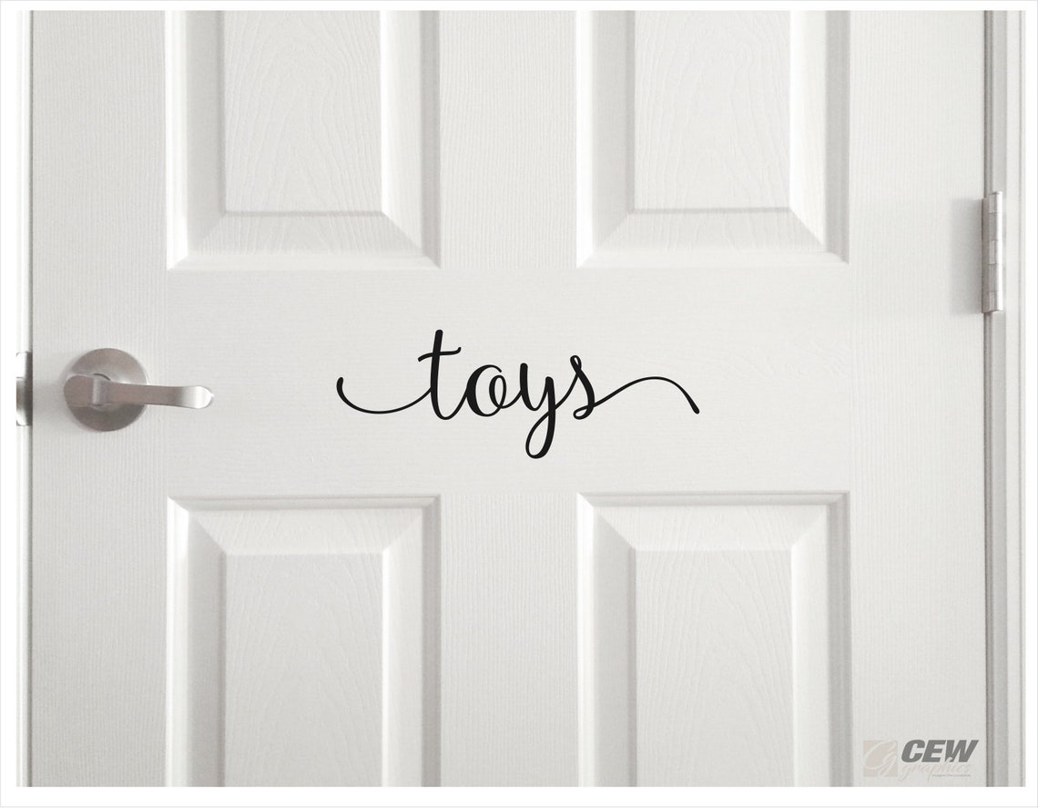 Toys Decal, Toy Storage Vinyl Decal, Play Room Decor, Toy Room Sticker ...