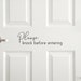 Please Knock Before Entering Decal, Business Door Vinyl Sign for Office ...