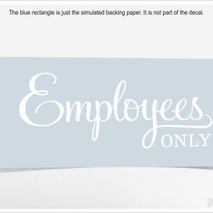 Employees Only Door Decal, Office Door Sticker, Employee Office Sticker ...