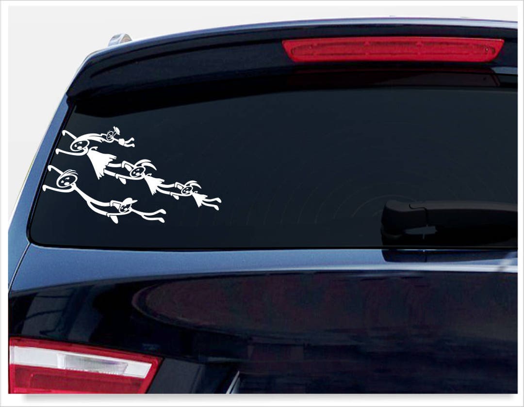Unique Stick Figure Family Decal, Funny Stick Family Car Sticker, Mom ...