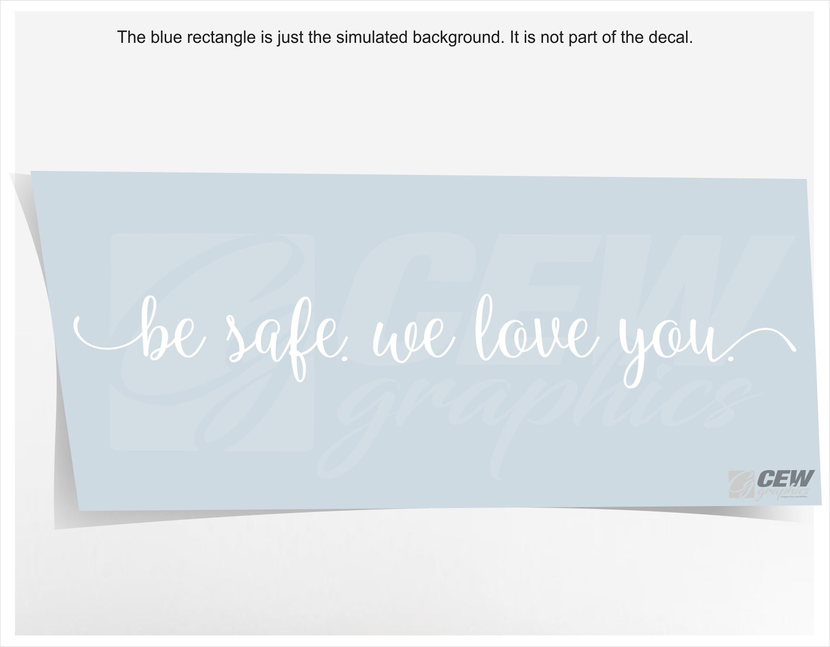 Be Safe We Love You Decal Come Home Safe Decal House Door | Etsy