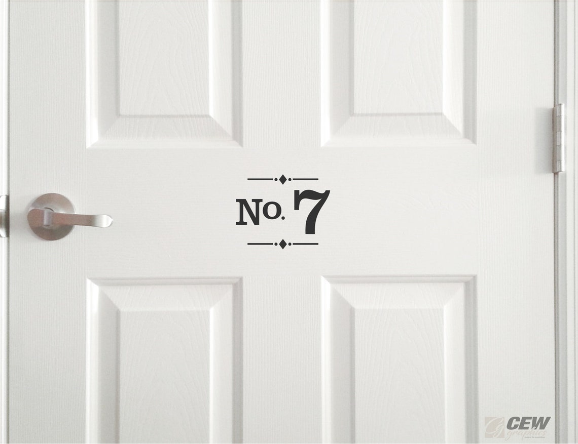House Number Decal Door Number Decal Address Sticker for | Etsy