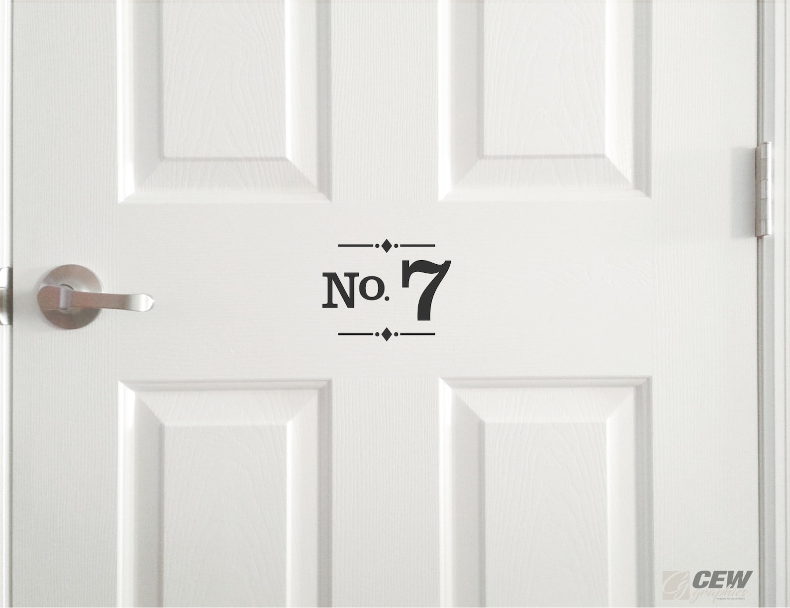 House Number Decal, Door Number Decal Address # Sticker for Home ...