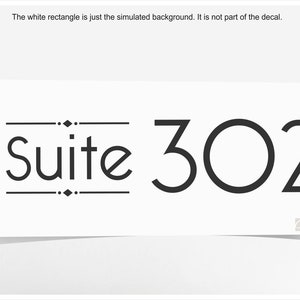 Building Suite Number Decal, # Sticker for Home or Business, Apartment ...