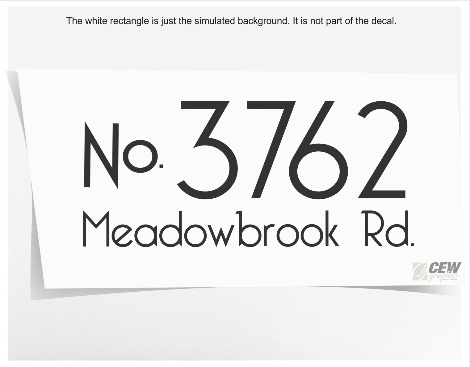 House Number Decal Street Address Sticker Personalized Door | Etsy