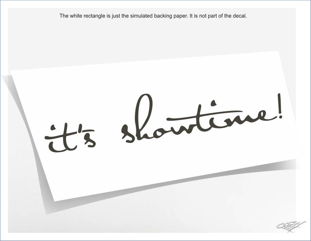 It's Showtime Inspiring Mirror Decal Bathroom Wall Vinyl | Etsy