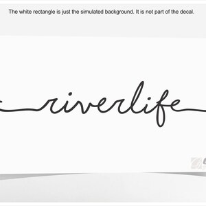 River Life Decal, Love the River Decal, Wave Sticker Graphic, Camp ...