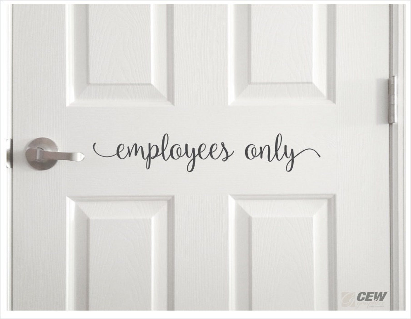 Employees Only Decal Office Door Sticker Door Label for - Etsy