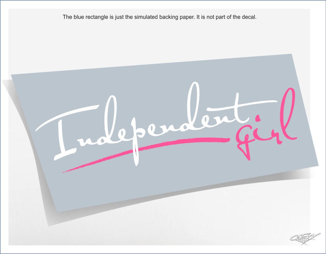 Independent Girl Car Window Decal Motivational Decal for - Etsy