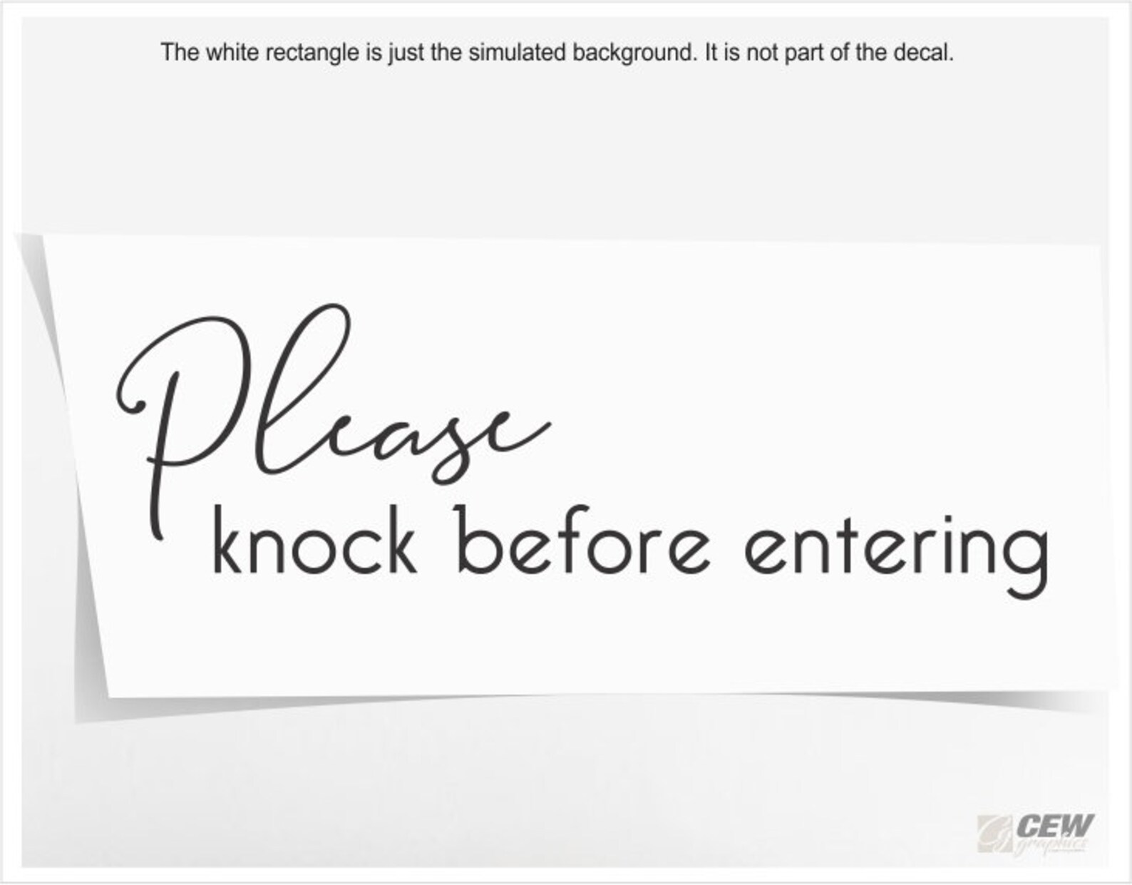 Please Knock Before Entering Decal, Business Door Vinyl Sign for Office ...