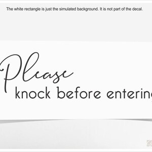 Please Knock Before Entering Decal, Business Door Vinyl Sign for Office ...