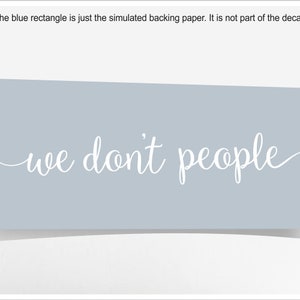 Funny Non Welcome Door Decal, Not a People Person Greeting, Unique ...