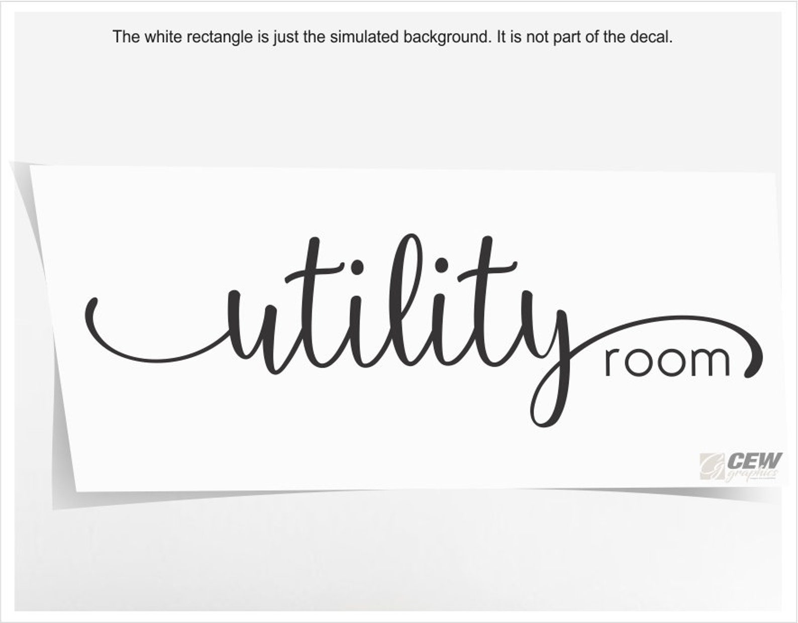 Utility Room Vinyl Decal, House Storage Room Door Sign, Air Bnb Room ...