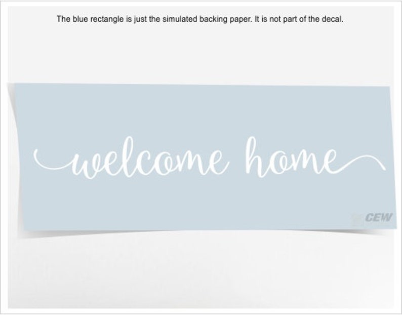 Welcome Home Decal Front Door Welcome Sticker Welcome Home - Etsy
