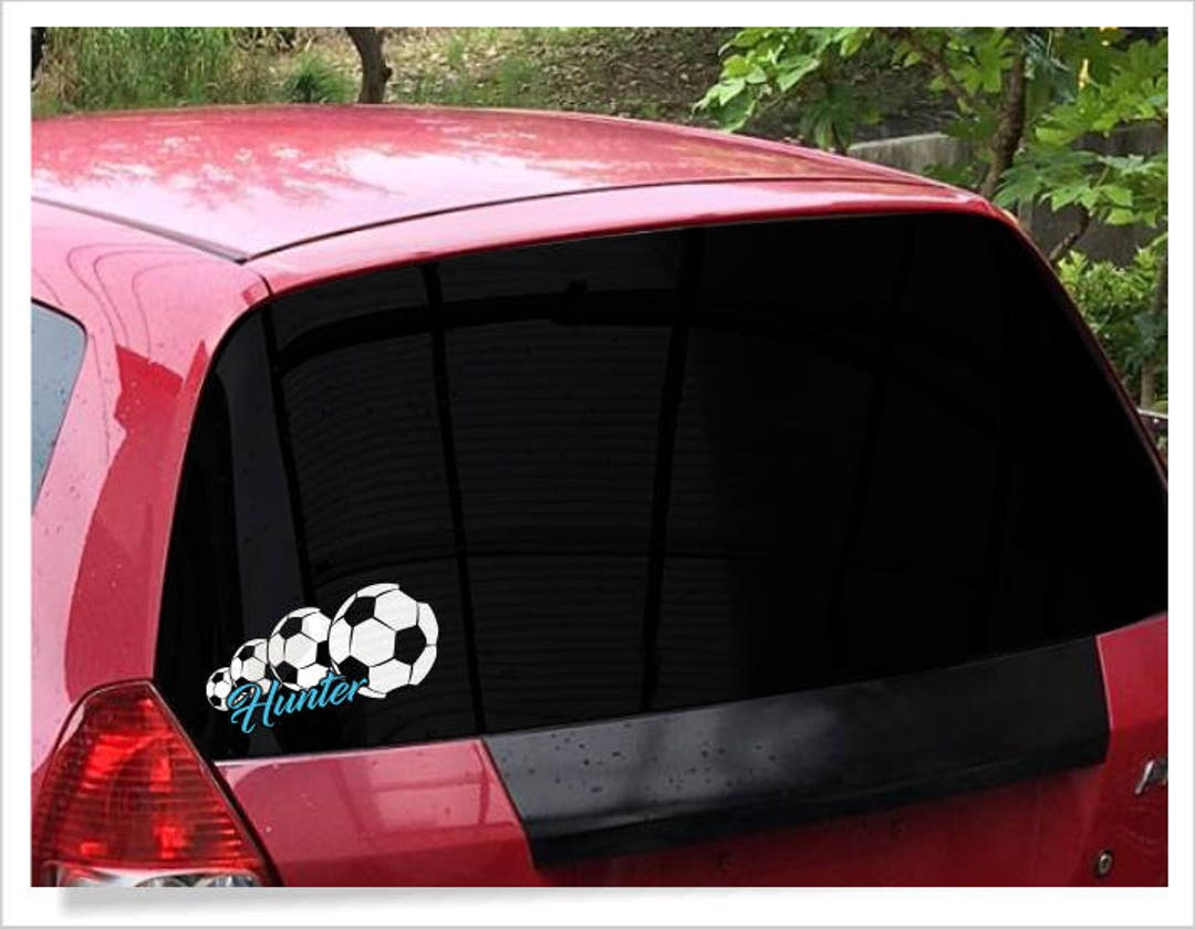 Custom Soccer Decal, Childs Name Soccer Team Car Sticker, Personalized ...