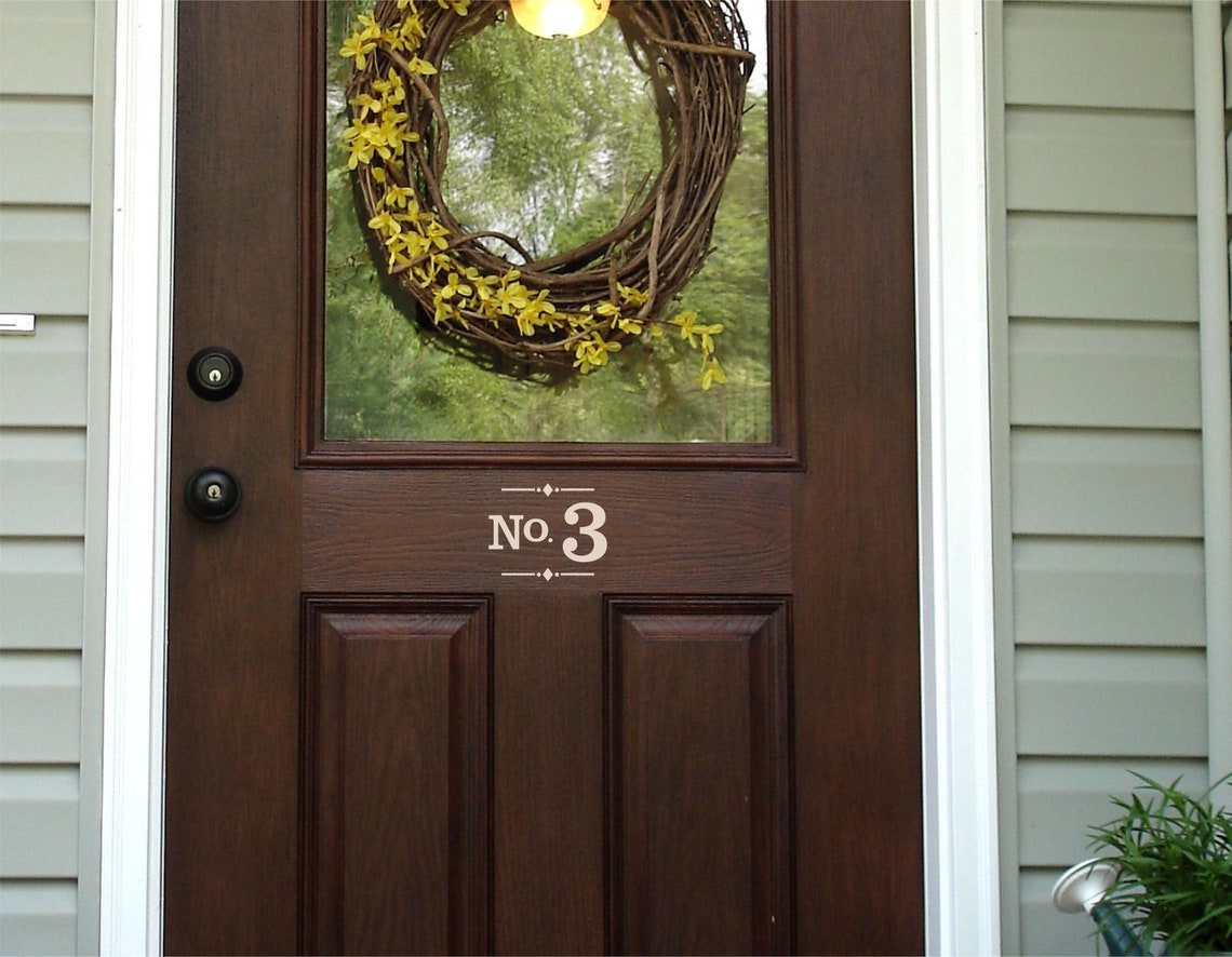 House Number Decal Door Number Decal Address Sticker for | Etsy