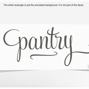 Pantry Decal, Kitchen Vinyl Decal, Pantry Door Vinyl, Home Decor ...